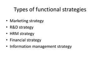 Functional strategies | PPTX