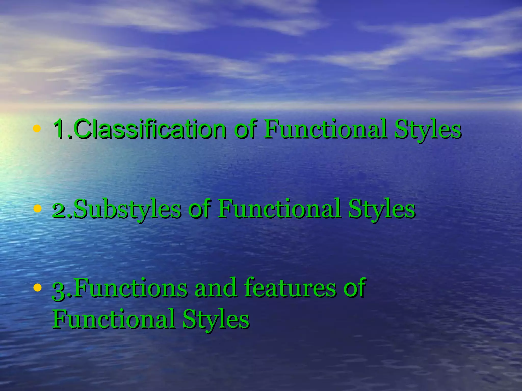 Functional styles of the english language | PPT