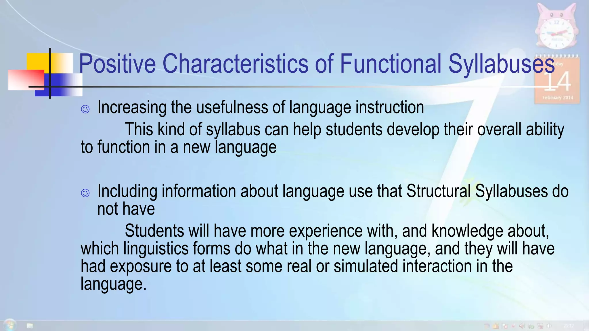 Functional Syllabuses | PPTX