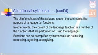 Functional Syllabuses | PPTX