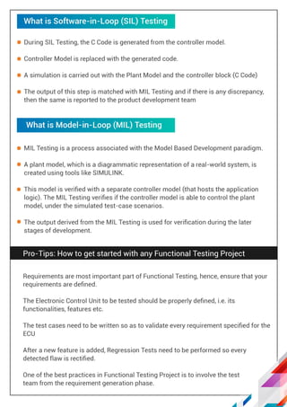 Handbook on Functional Testing; HIL | MIL | SIL Testing | PDF
