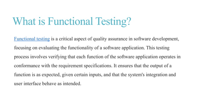 Functional Testing- All you need to know (2).pptx | Computer Software ...