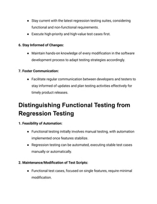 Functional Testing Vs. Regression Testing_ A Comprehensive Comparison ...