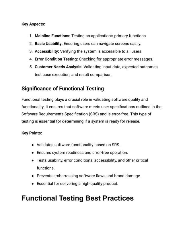 Functional Testing Vs. Regression Testing_ A Comprehensive Comparison ...