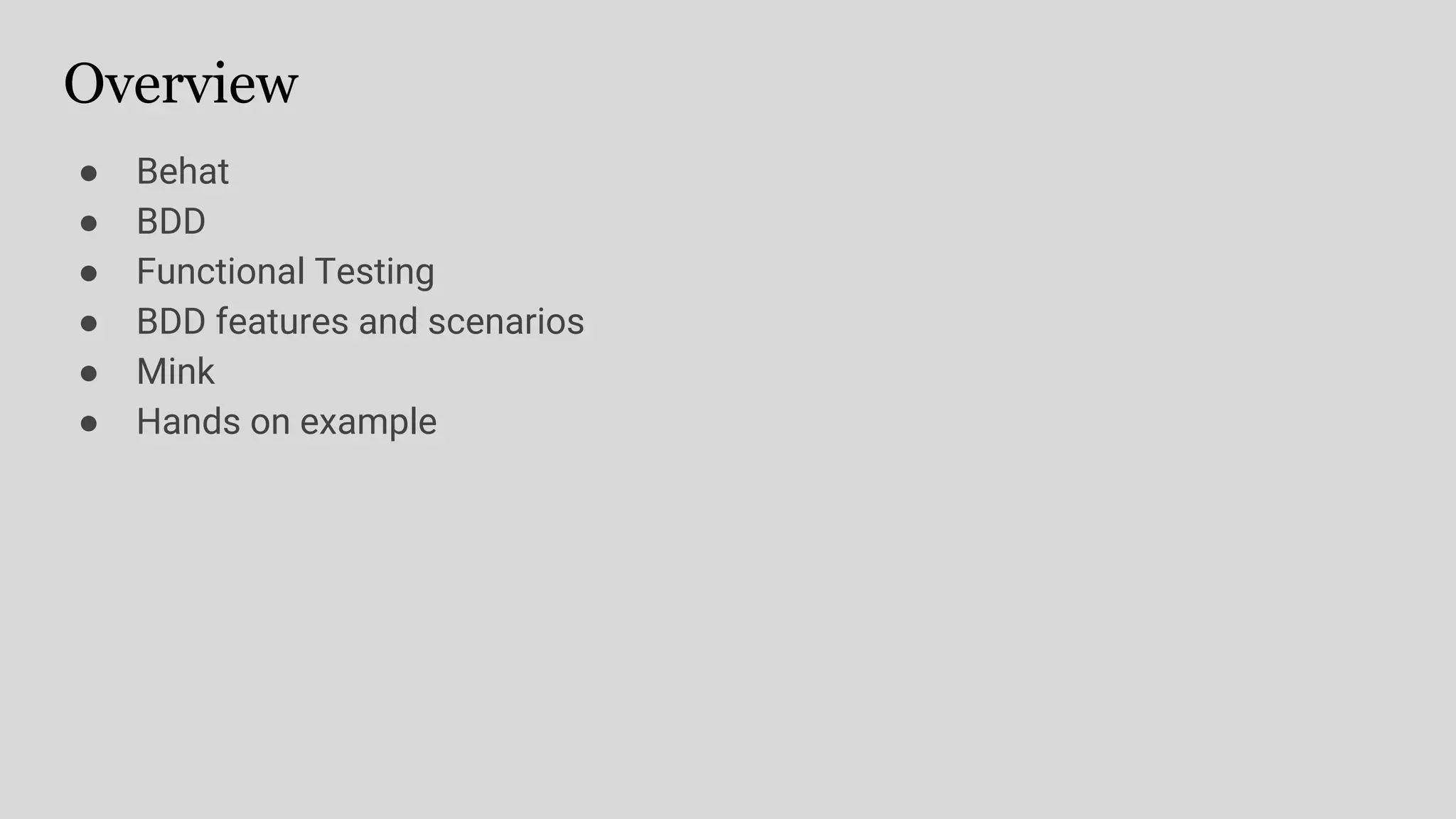 Functional Testing With Behat Ppt