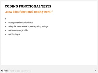 Functional tests for dummies | PPT