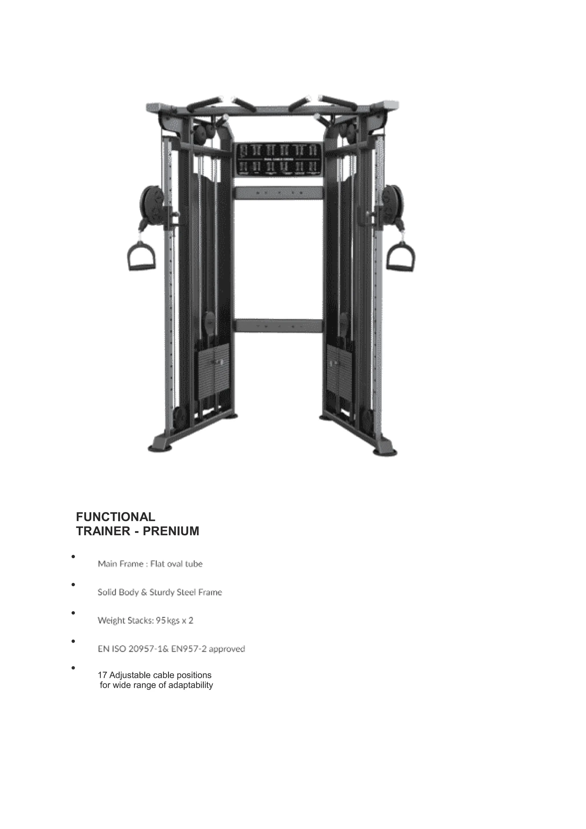 FUNCTIONAL TRAINER | DOC | Physical Therapy | Wellness