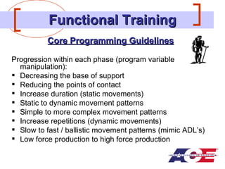 Functional training | PPT
