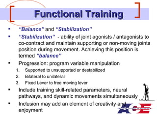 Functional training | PPT