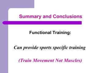 Functional training pyramids | PPT