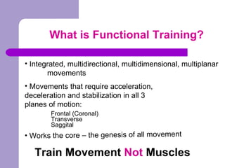 Functional training pyramids | PPT