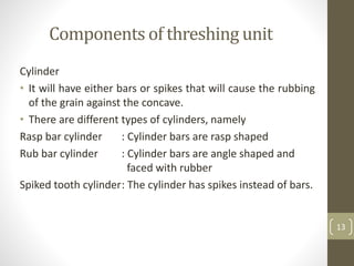 Functional units of combine harvester | PPTX