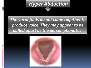 Functional voice disorder andd managementpresentation. | PPT