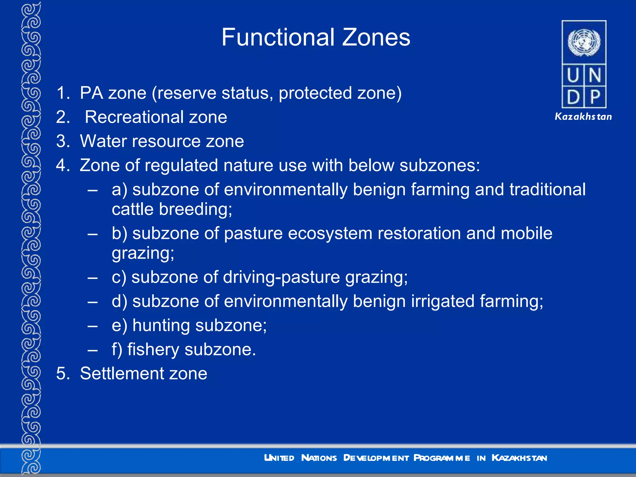 Functional zoning and implementation of the ecosystem approach ...