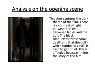 Function and Effectiveness of Film: Conjuring | PPT