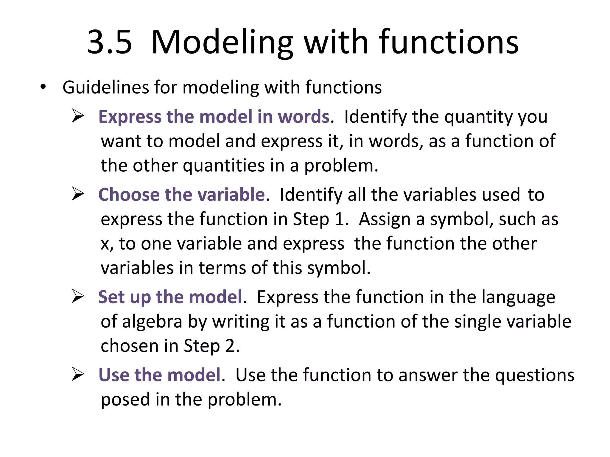 Function and graphs | PPTX