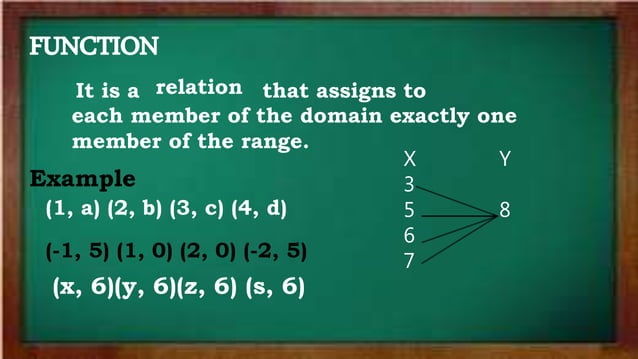Function and relation | PPTX