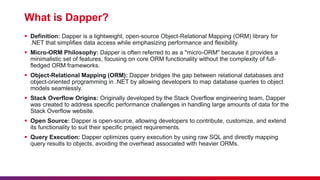 Function App Integration with Dapper ORM.pptx | Cloud Computing | Internet