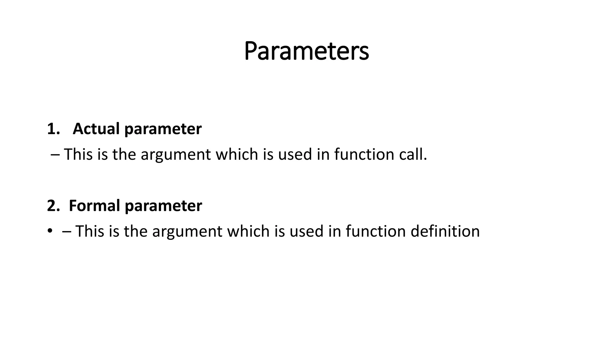 Function Rule In Programming Ppt 