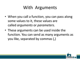 Function calling in js | PPTX