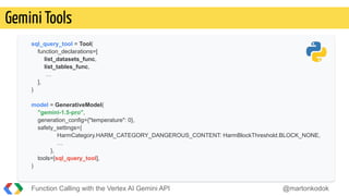 Function Calling with the Vertex AI Gemini API | PDF | Web Development | Internet