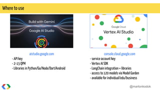 Function Calling with the Vertex AI Gemini API | PDF