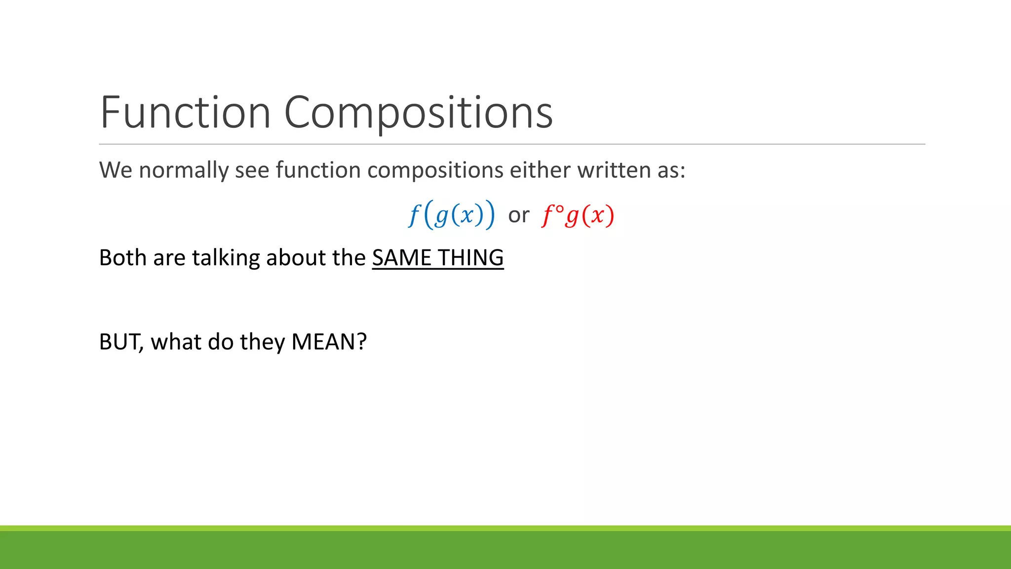 Function Compositions | PPT