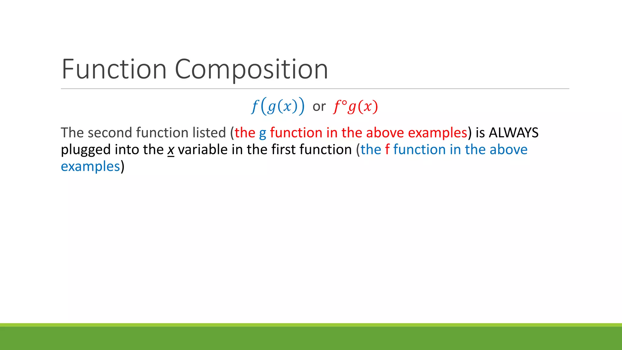 Function Compositions | PPT