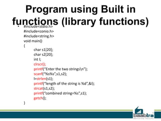 Function creation and function call in c | PPTX