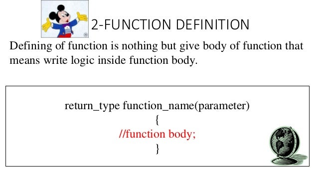 Function different types of funtion