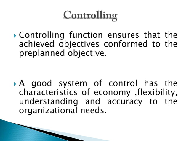 Functions of a management | PPT