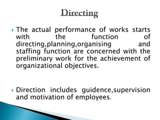 Functions of a management | PPTX