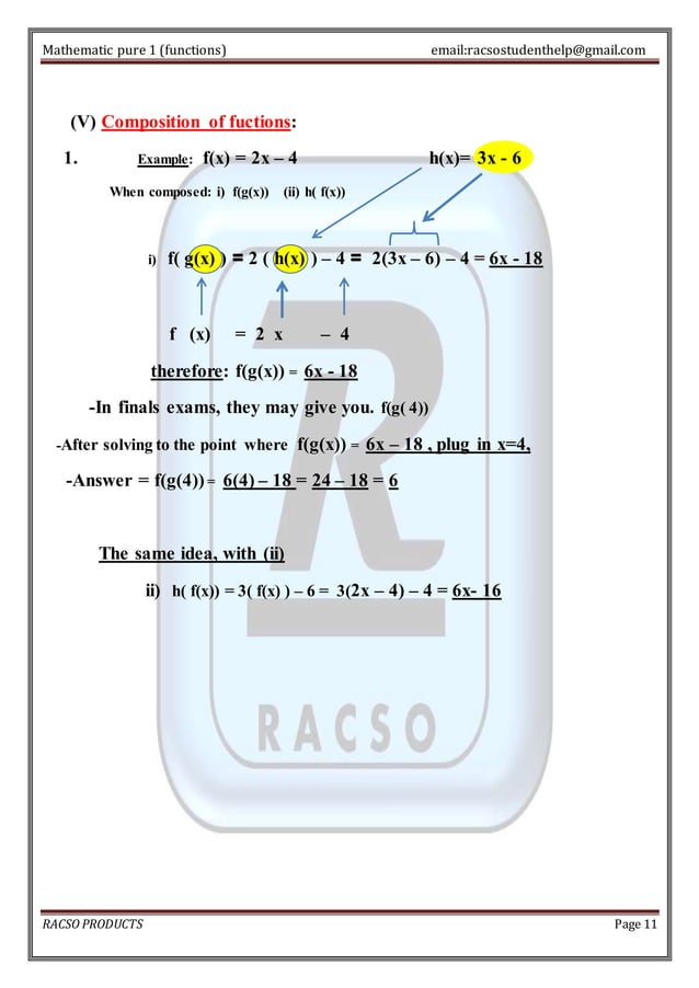 AS LEVEL Function (CIE) EXPLAINED WITH EXAMPLE AND DIAGRAMS | DOCX