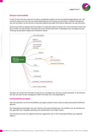 Functioneel Ontwerp - brochure | PDF