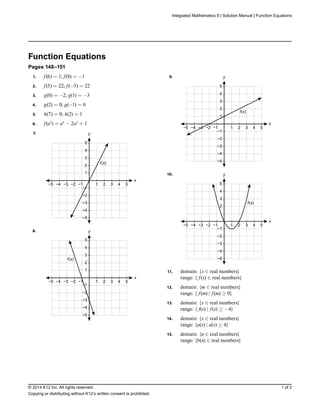 Function equations | PDF