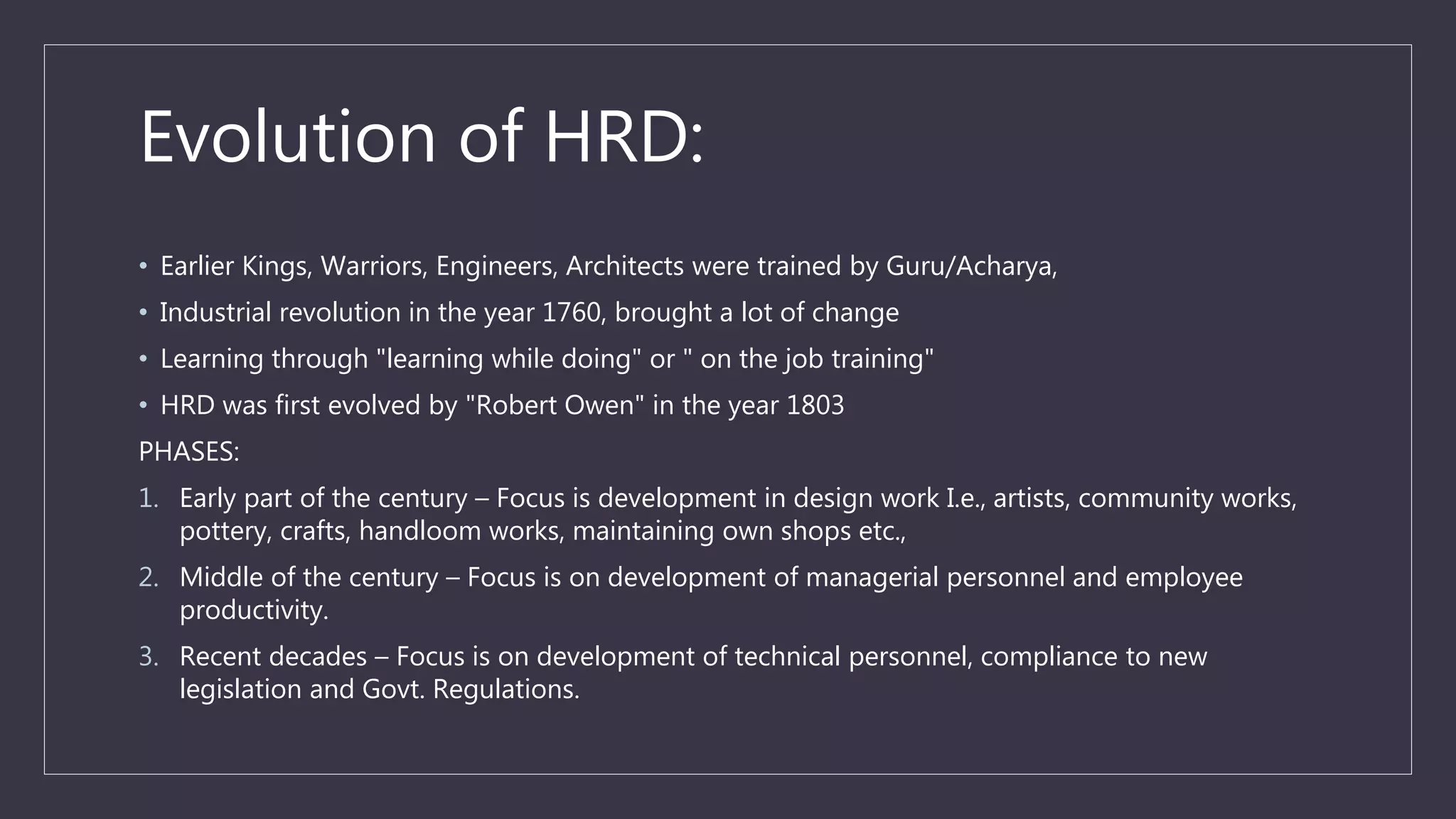 Functions, evolution and process of HRD | PPTX