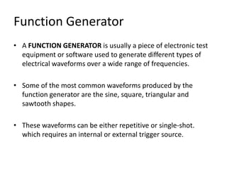 Function generator | PPT
