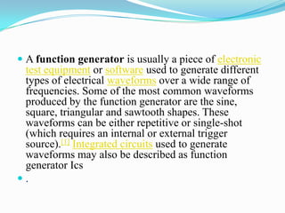 Function generator | PPTX