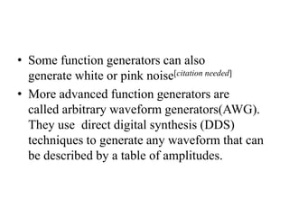 Function generator | PPTX