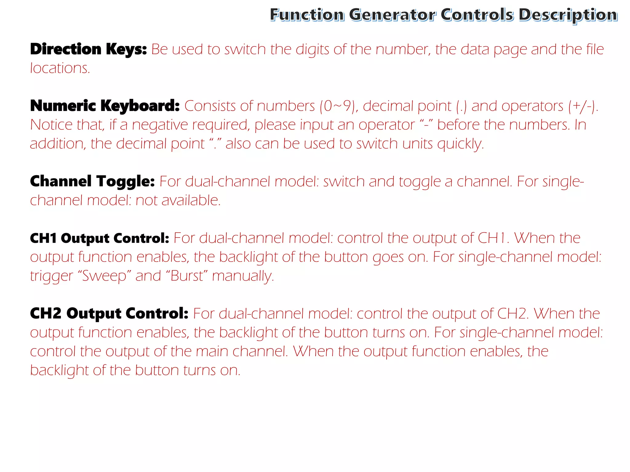 How to use a Function generator | PDF