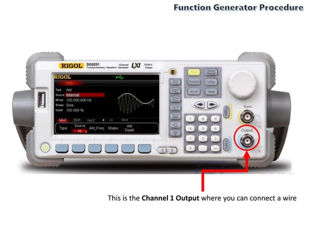 How to use a Function generator | PDF