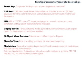How to use a Function generator | PDF