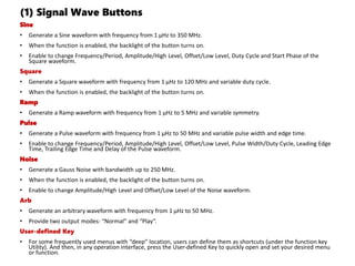 How to use a Function generator | PDF