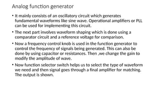 Function Generator and CRO.pptx irirkju in uhh j | PPTX