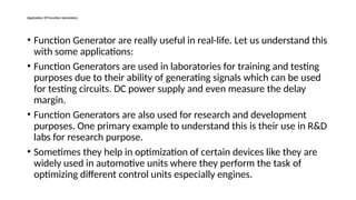 Function Generator and CRO.pptx irirkju in uhh j | PPTX