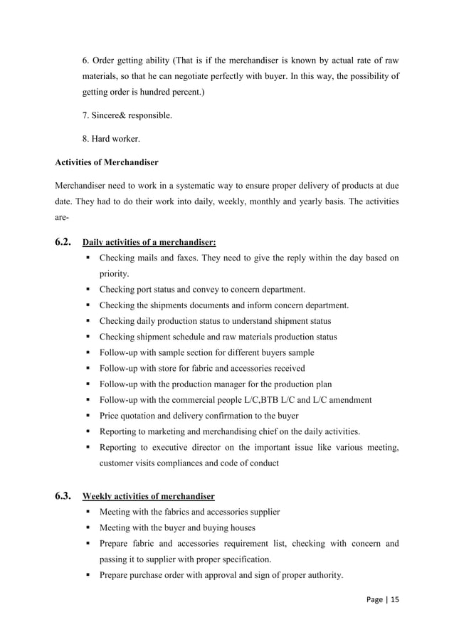 Function & importance of merchandising in apparel industry | PDF ...