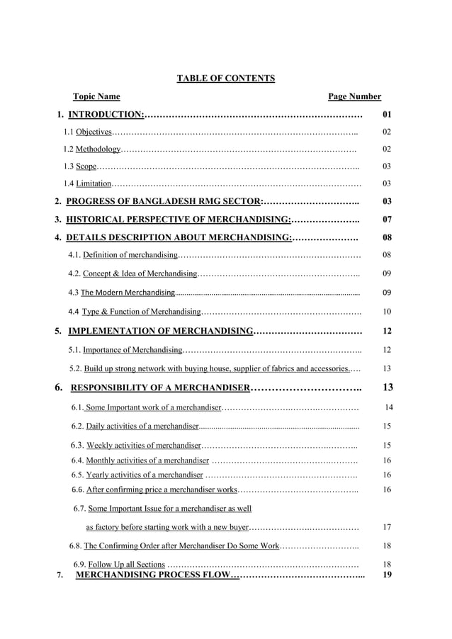 Function & importance of merchandising in apparel industry | PDF ...