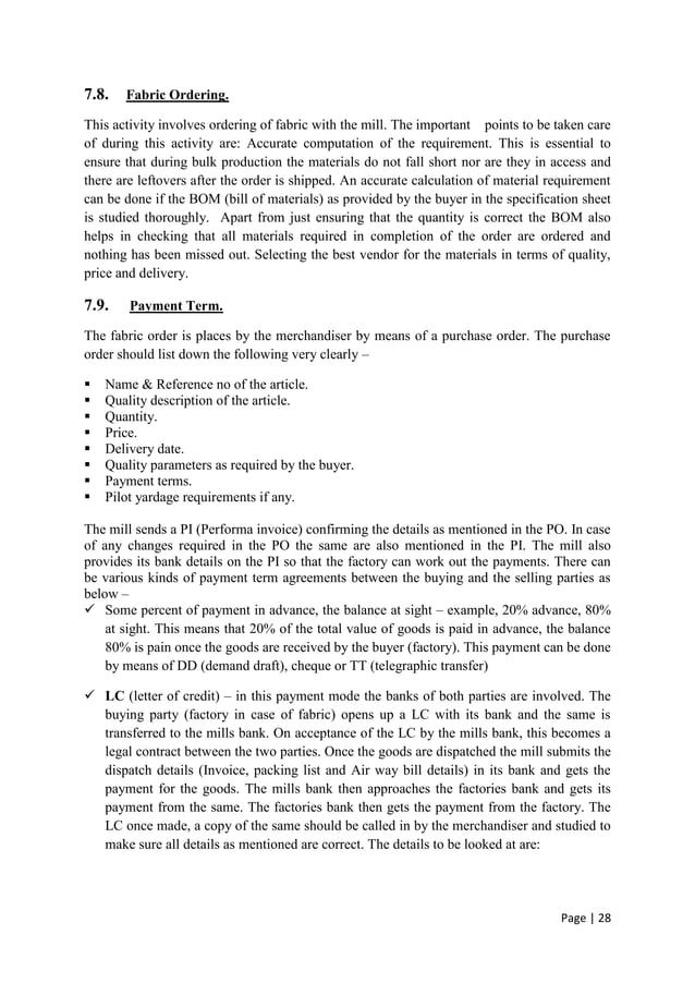 Function & importance of merchandising in apparel industry | PDF ...