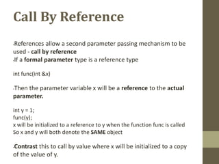 Function in c++ | PPT