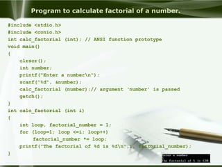Function in c | PPTX | Programming Languages | Computing